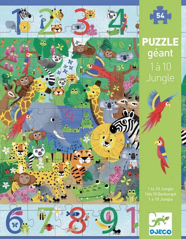 Djeco puzzle džungle 54 dílků