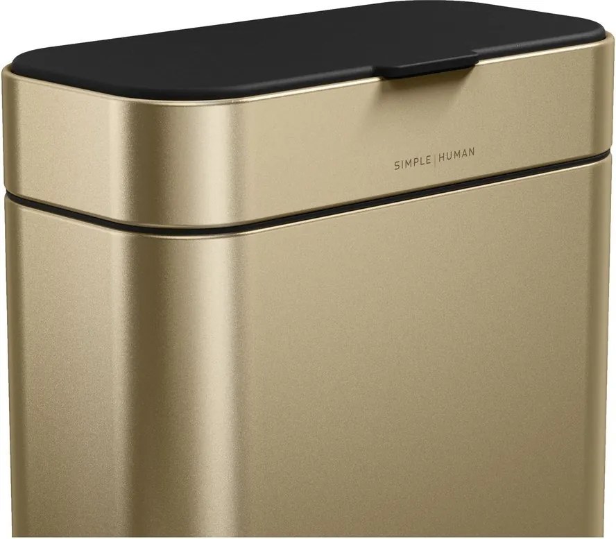 Nádoba na kompostovatelný odpad v matně zlaté barvě 4 l – simplehuman