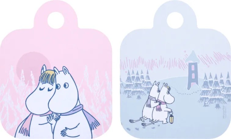 Prkénko Moomin Frosty Day 20x25cm