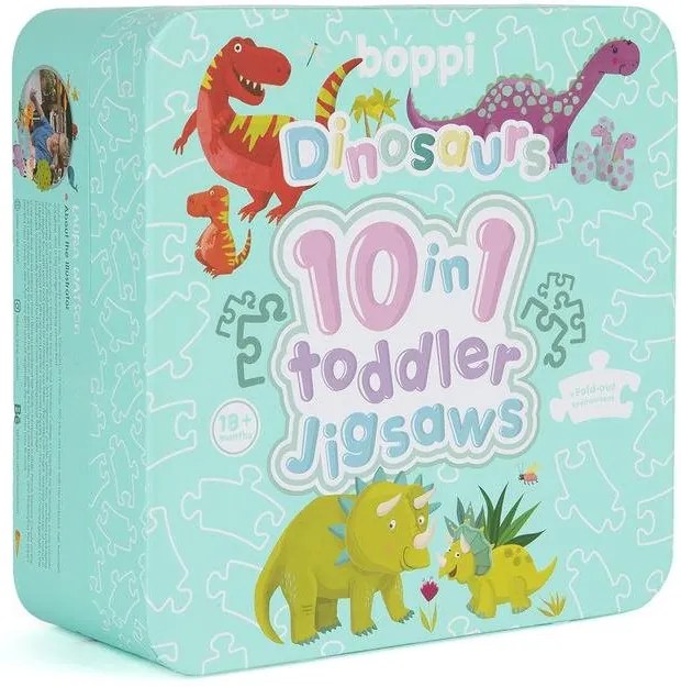 Puzzle boppi puzzle 10 in 1 dinosaurus