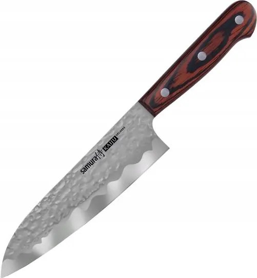 Samura Kaiju Nůž Santoku 180 mm Ocel AUS-8, Rukojeť Dřevo Pakka