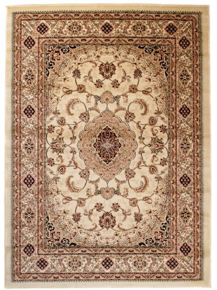 *Kusový koberec klasický vzor 7 krémový, Velikosti 70x140cm