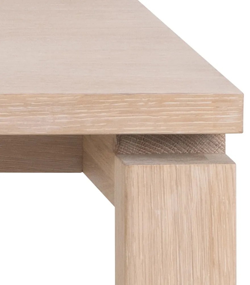 Rozkládací jídelní stůl s deskou v dubovém dekoru 100x200 cm Linley - II. jakost – Actona