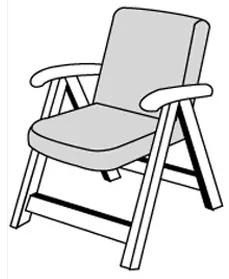 Polstr na židli a křeslo se zipem - LIVING 2097 nízký