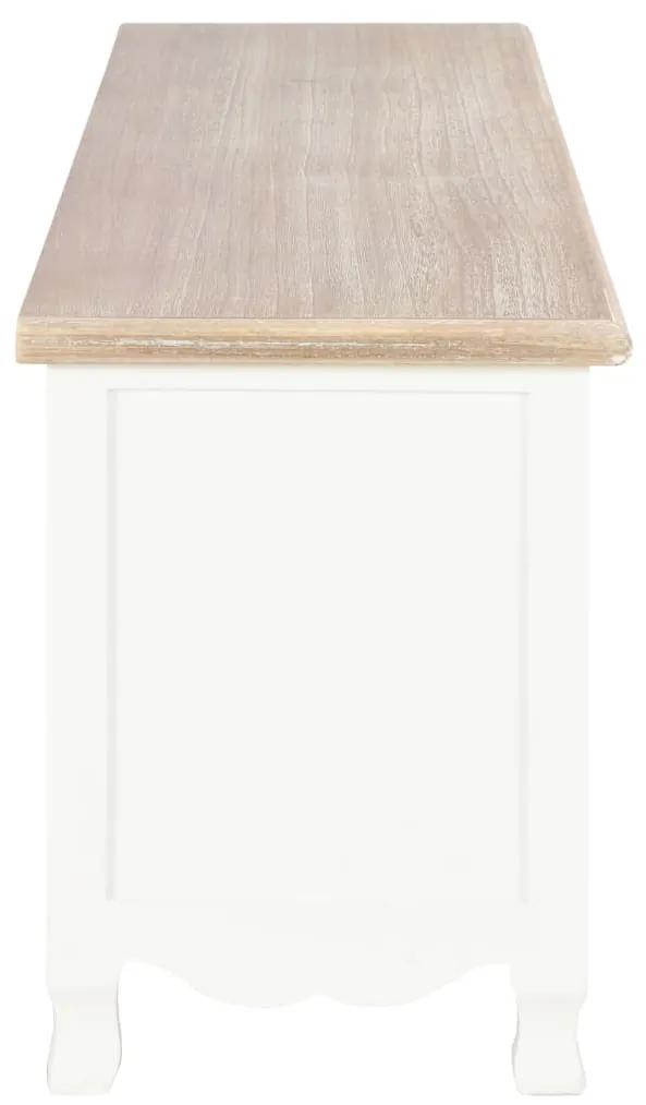 TV stolek Horton - bílý - dřevo | 120x30x40 cm