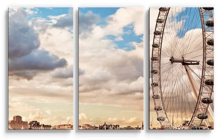 Sablio Obraz - 3-dílný London eye - 120x80 cm