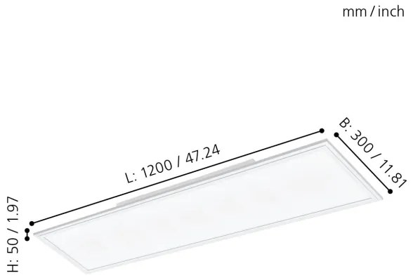 Eglo 32811 - LED Přisazený panel SALOBRENA LED/33W/230V