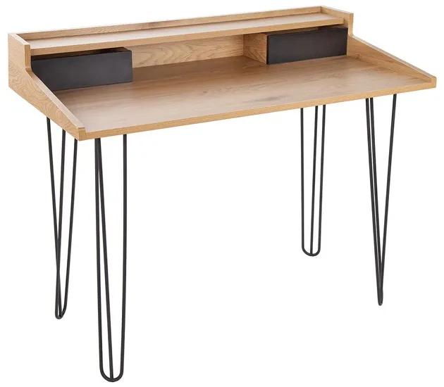 Designový psací stůl Kiana II 110 cm vzor dub