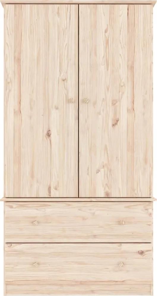 vidaXL Šatní skříň ALTA 90 x 55 x 170 cm masivní borové dřevo [353929] Barva: Přírodní