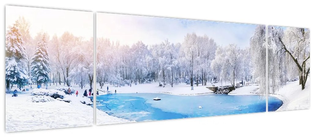 Obraz - Ledové jezero (170x50 cm)