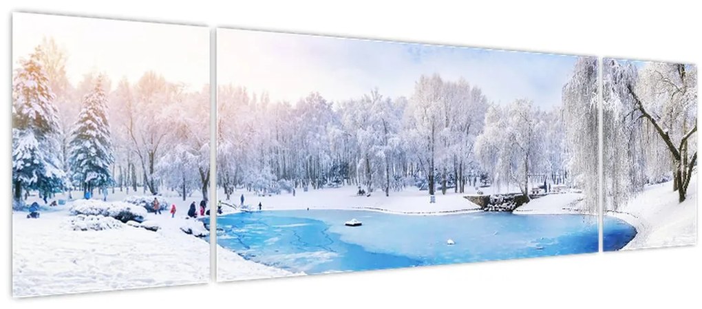 Obraz - Ledové jezero (170x50 cm)