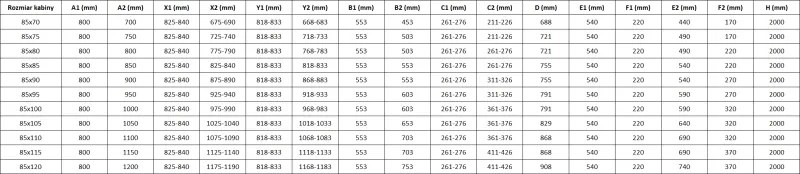 Mexen, Mexen Mist Duo výklopný sprchový kout 85 x 80 cm, průhledný, černý - 8A4-085-080-70-00