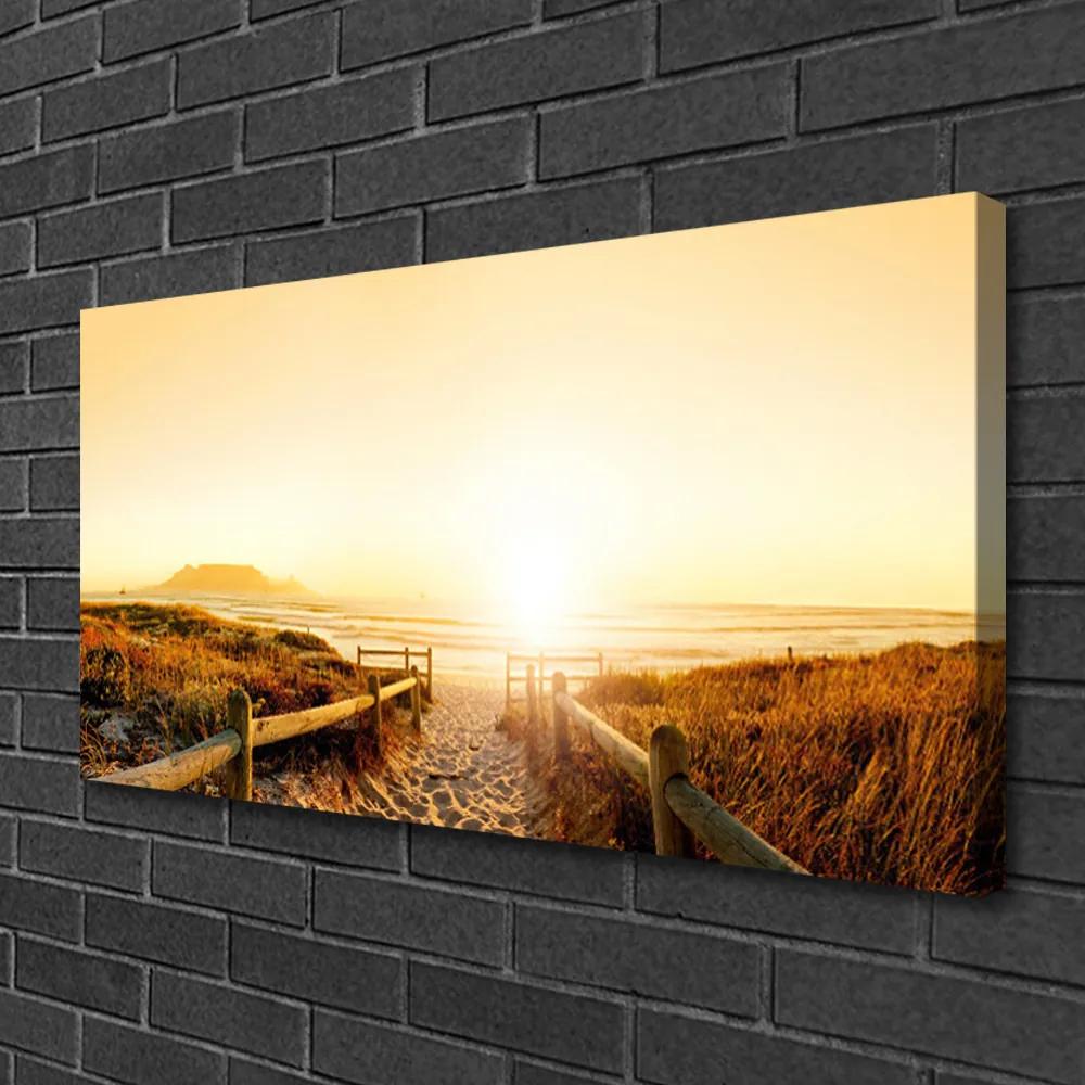 Obraz na plátně Stezka Pláž Moře 120x60 cm
