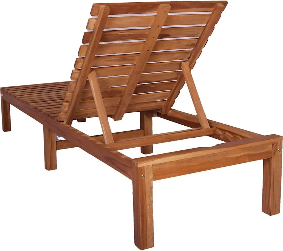 Zahradní lehátko masivní teak 316171