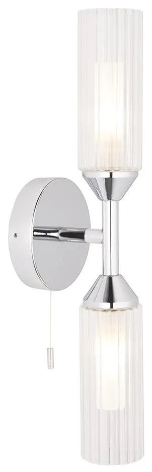 Endon 97172 - Koupelnové nástěnné svítidlo NATORI 2xG9/3W/230V IP44 lesklý chrom 97172