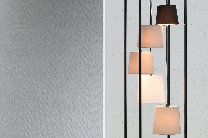 Designová stojanová lampa Shadow II černo-šedá