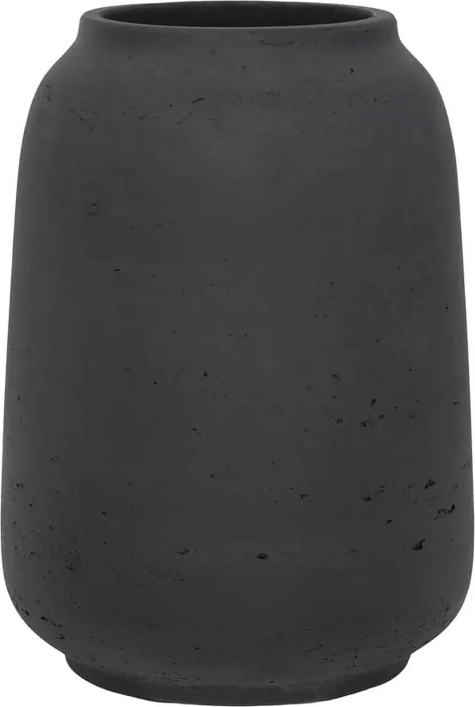 Stolní váza MONTI, sklolaminát, výška 34 cm, antracit