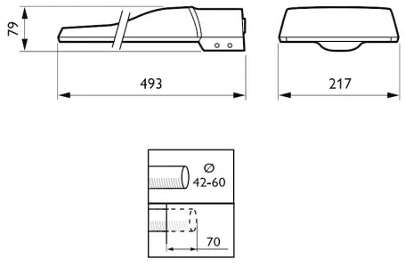 LED svítidlo Philips CoreLine Malaga G2 BRP102 LED103/730 II DM 69W 9240lm 3000K