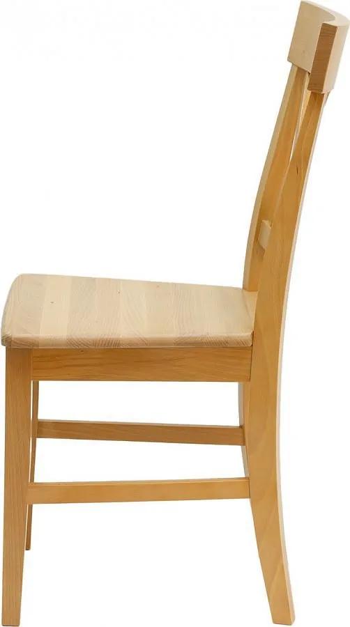 Bradop Dřevěná jídelní židle NIKOLA II Z158, buková | Provedení: HE - MERANO HNĚDÁ