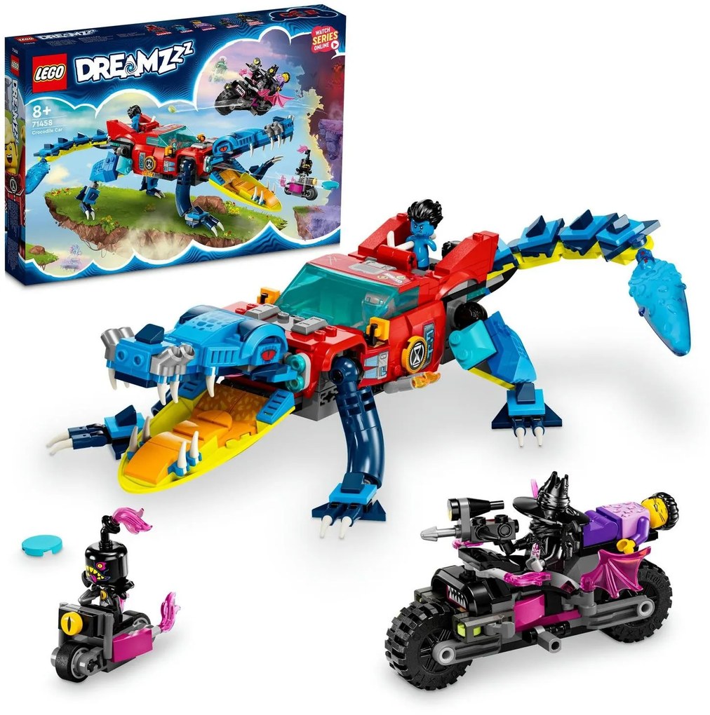 Lego stavebnice lego dreamzzz 71458 krokodýlí auto