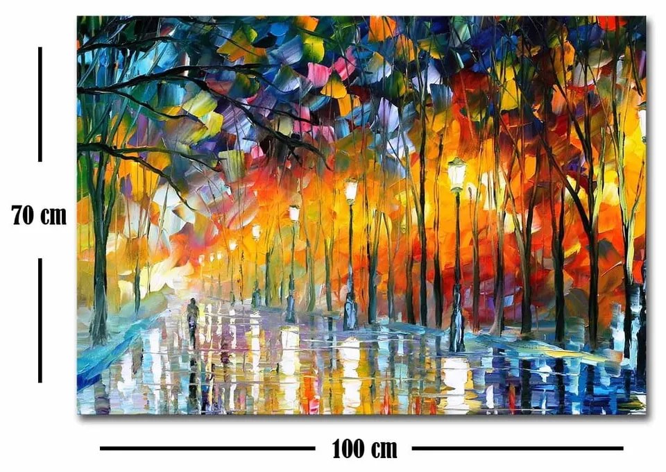 Nástěnná reprodukce na plátně Leonid Afremov, 100 x 70 cm