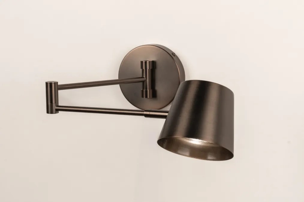 Nástěnné svítidlo Snap Fosca Coffe Brown Mini