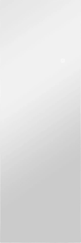 HOMCOM celoplošné zrcadlo 40 x 120 cm stojící zrcadlo s LED světlem, nástěnné zrcadlo s dotykovým ovládáním, bezrámové podlahové zrcadlo, do ložnice,…