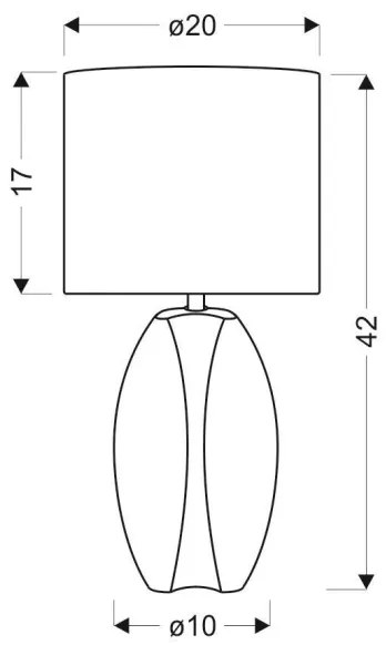 Stolní lampa PALMA 1xE27/60W/230V
