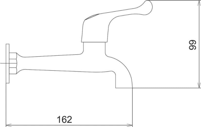 Novaservis Titania Iris Umyvadlová baterie na studenou vodu, chrom, 92006,0