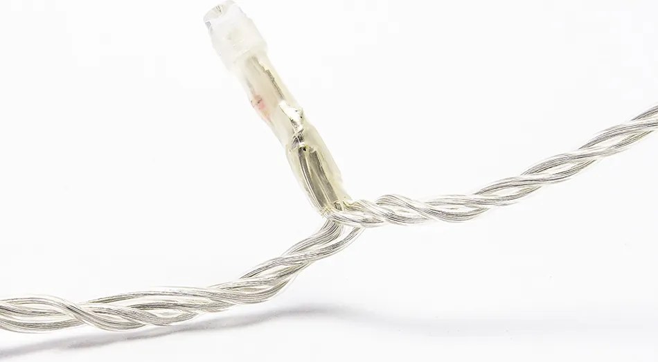 Hobby Line LED světelný závěs do okna, 200 × 200 cm, ledově bílá, 200 diod, čirý kabel, IP20 do interiéru