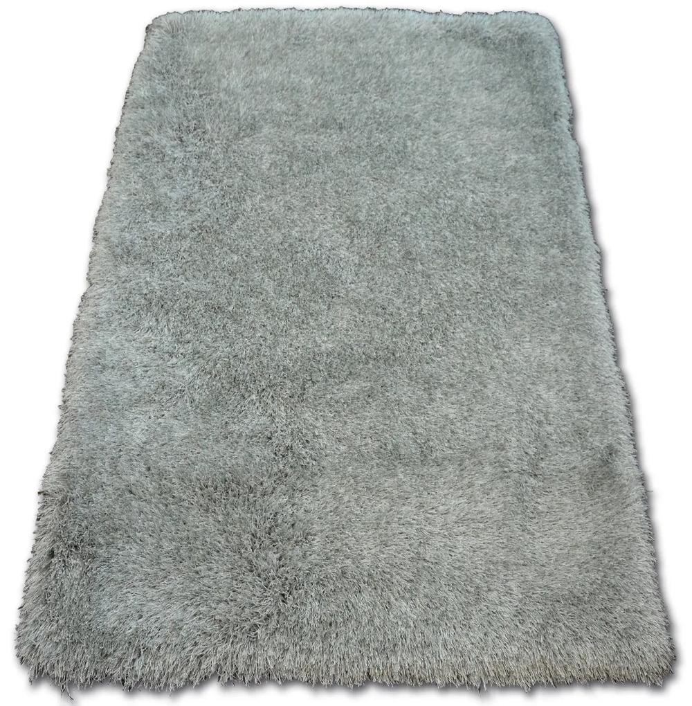 Kusový koberec LOVE SHAGGY stříbrnošedý 130x190