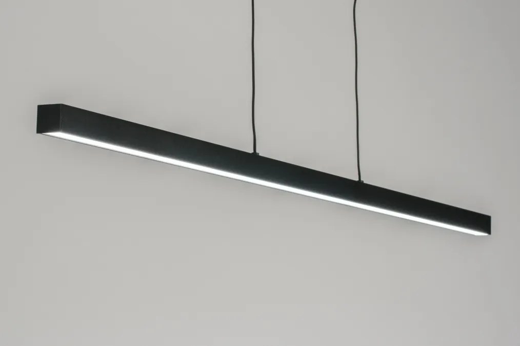 Závěsné designové černé LED svítidlo nad stůl Corciano L Black