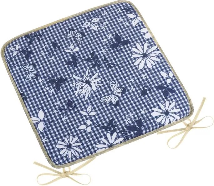 Bellatex Sedák DITA hladký Modrá 40x40 cm