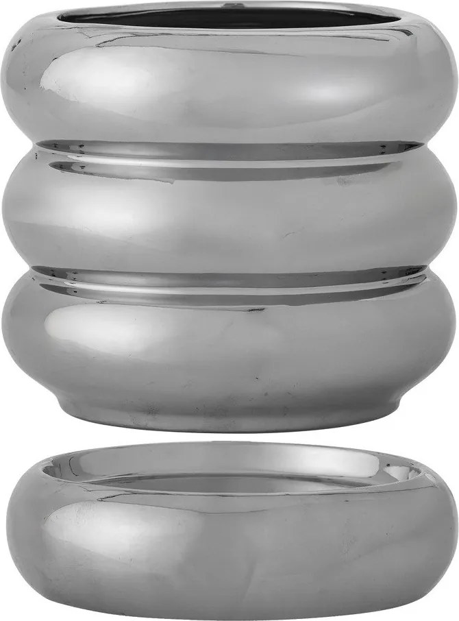 Kameninový obal na květináč ø 16 cm Shine – Bloomingville