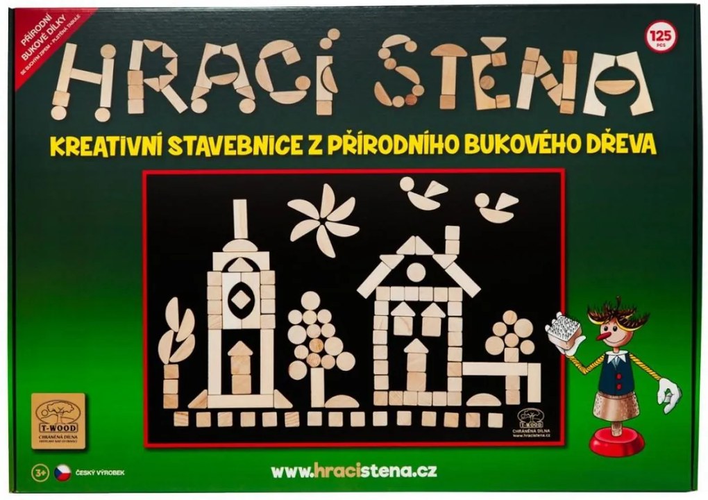 Hrací stěna stavebnice 125 dílů