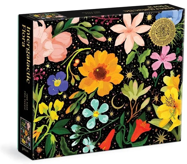 Galison Puzzle Mezigalaktická Flora 1000 dílků