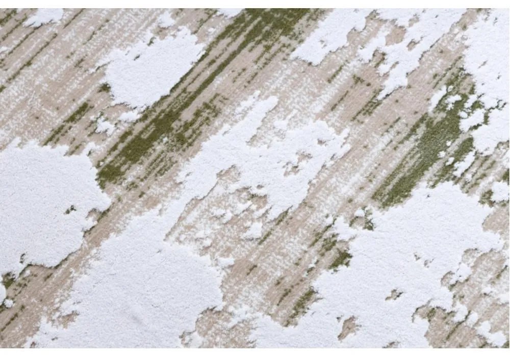 Luxusní kusový koberec akryl Nora krémově zelený 100x200cm