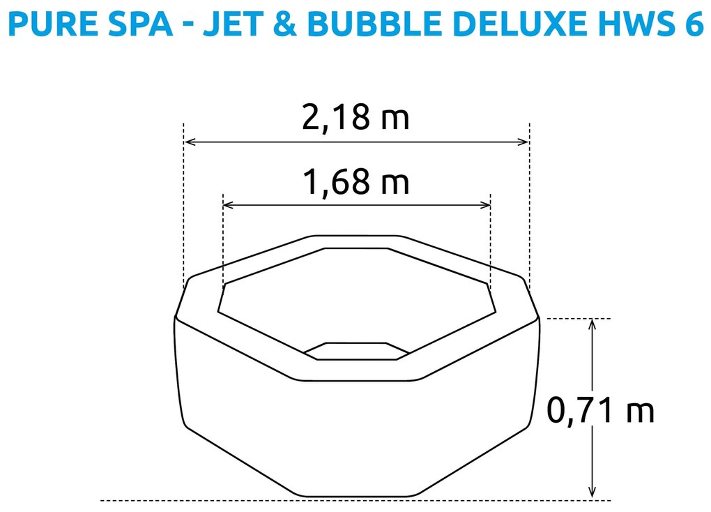 Intex | Vířivý bazén Pure Spa - Jet & Bubble Deluxe HWS 6 + Solární sprcha UNO 35 l hliníková s LED světlem | 19900163