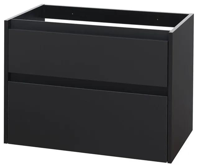 Mereo Opto, koupelnová skříňka 81 cm, černá CN941S