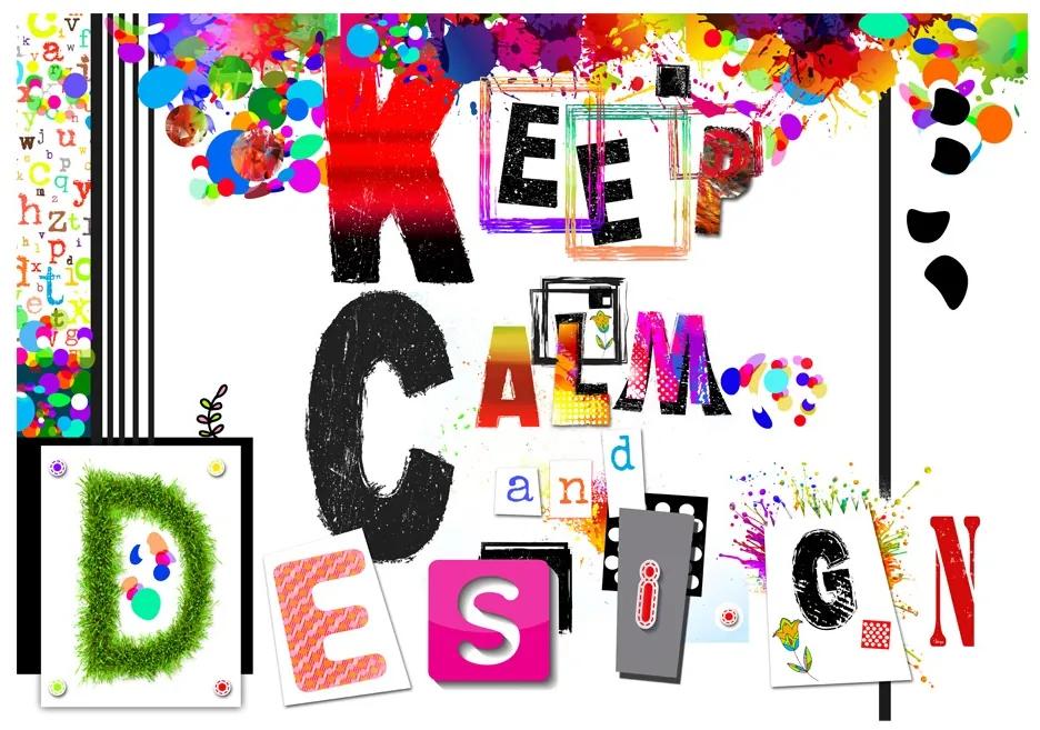 Fototapeta - Keep Calm and Design