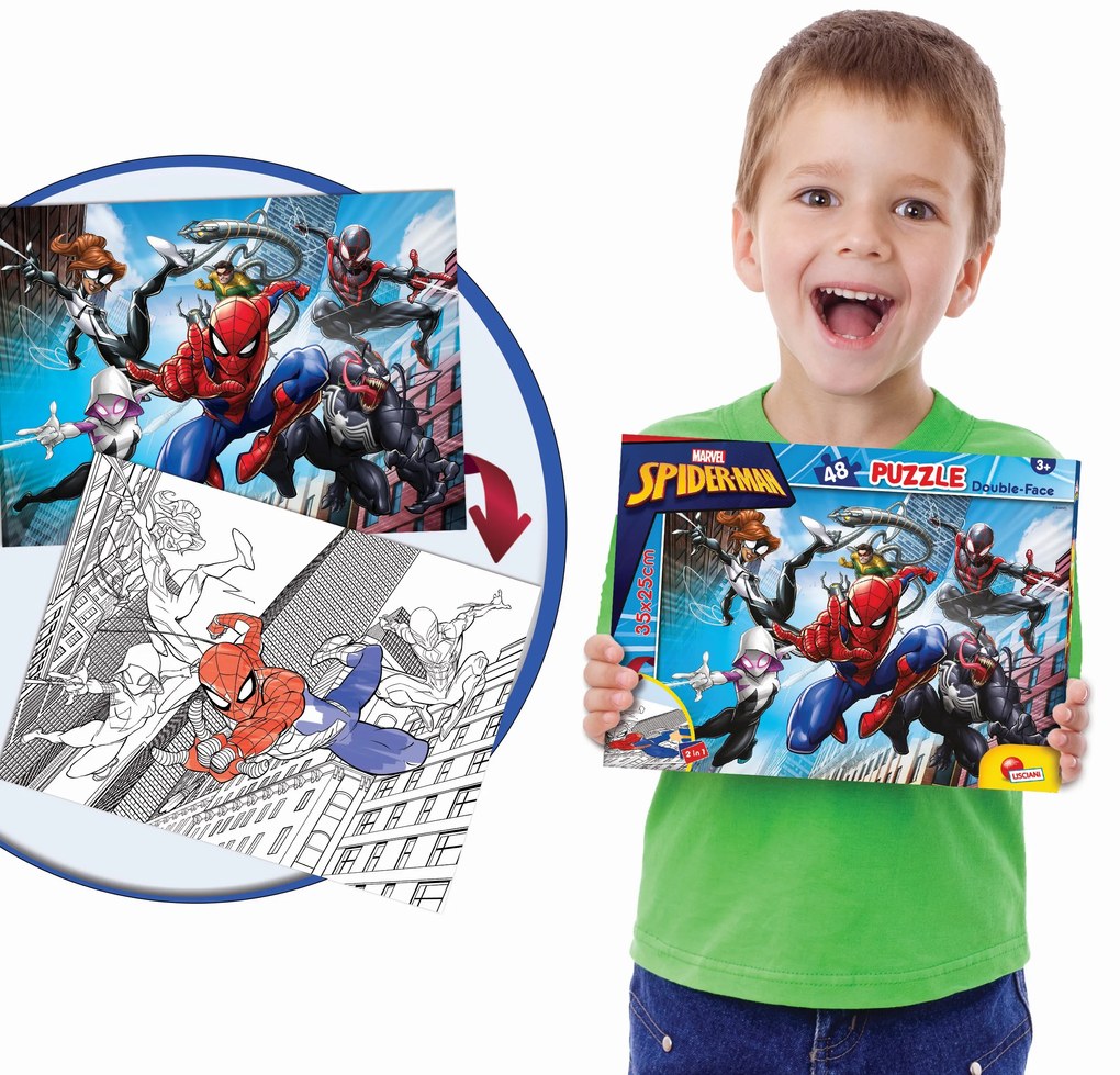 Lisciani Spider-Man puzzle oboustranné 48
