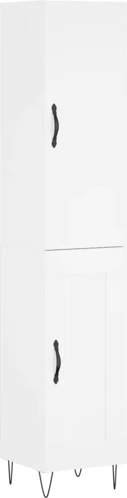 Skříň highboard bílá 34,5 x 34 x 180 cm kompozitní dřevo 3199137