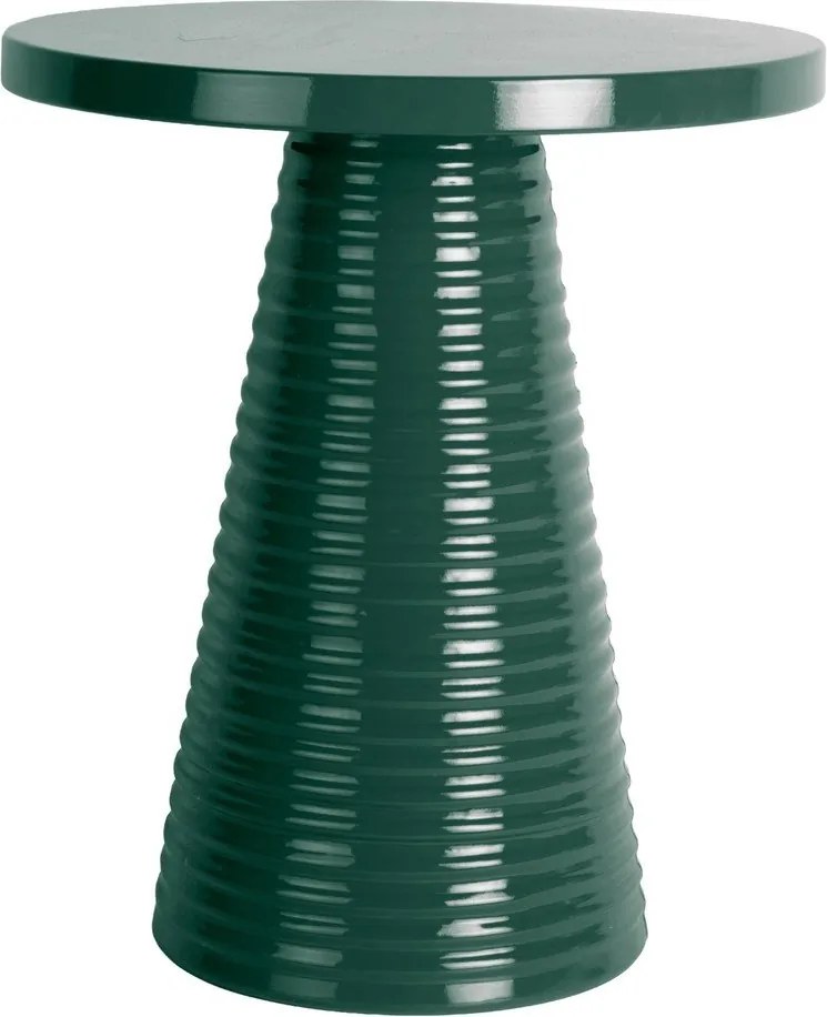 Kovový kulatý odkládací stolek ø 40 cm Catania Ribbed – Leitmotiv