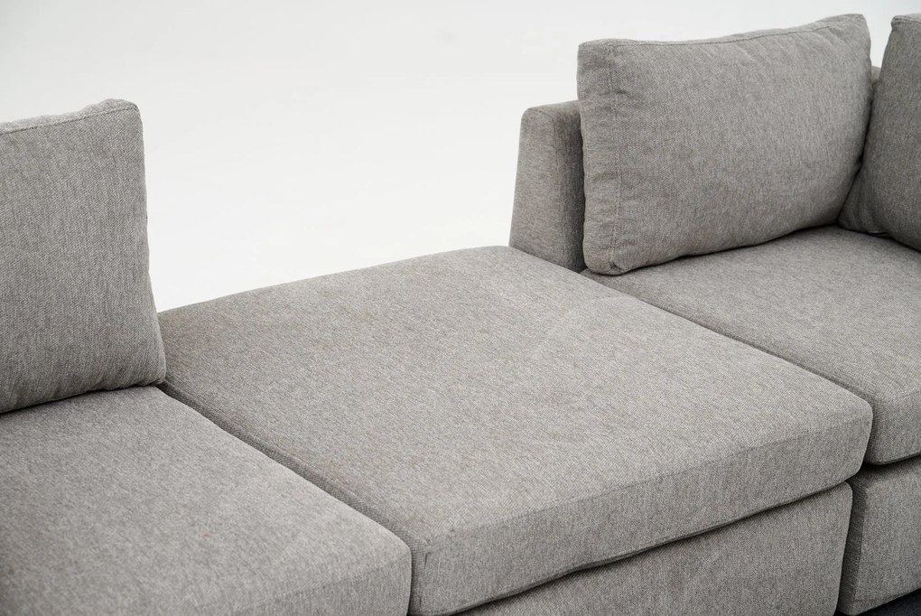 Hanah Home Rohová pohovka MOTTONA MINI světle šedá