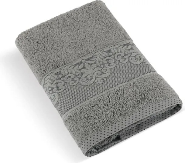 Bellatex Froté ručník a osuška kolekce Orchidea tmavá šedá rozměr 50x100 cm