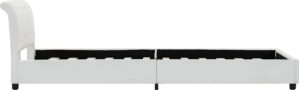 Rám postele bílý umělá kůže 90 x 200 cm 284870