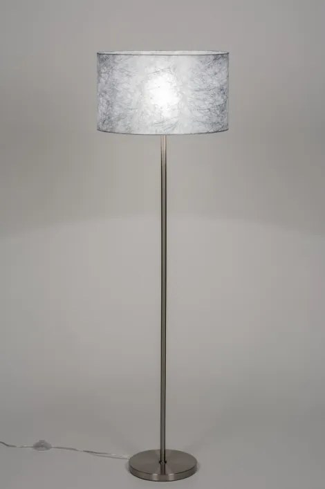 Stojací designová lampa Massimo Silver Look