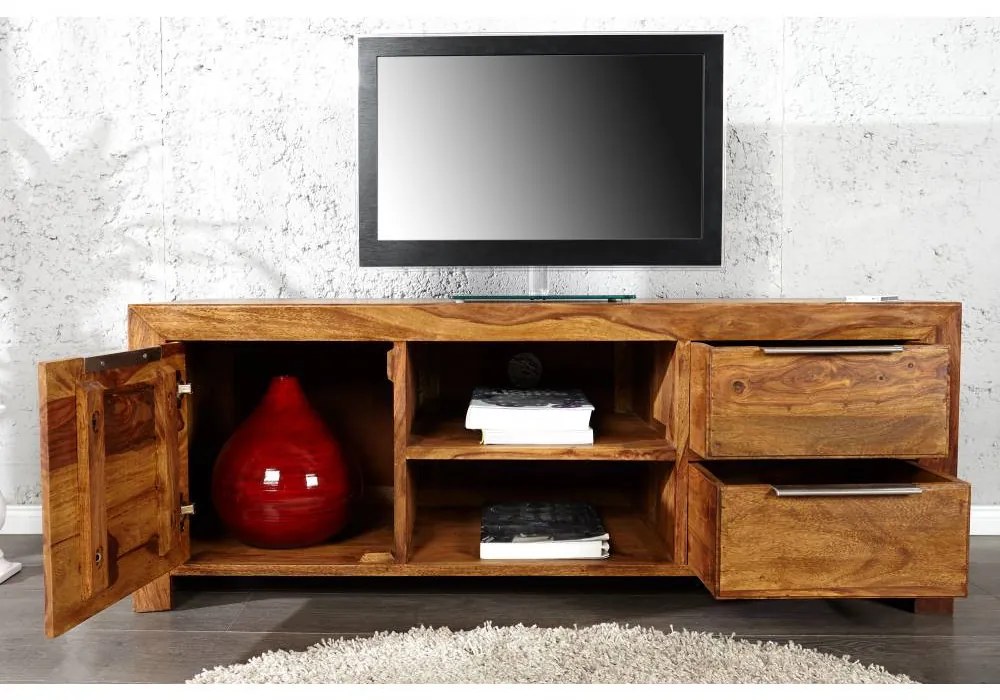 Massive home | TV stolek Makassar Lagos 135 cm masiv Sheesham