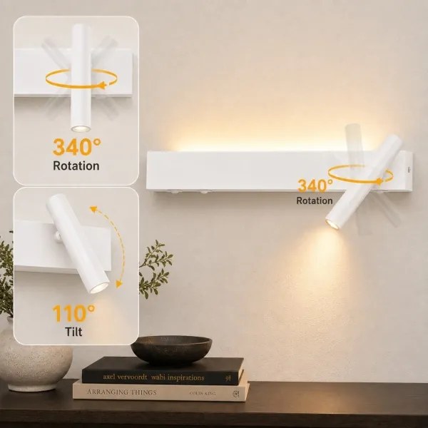 BRILAGI - LED Nástěnné bodové svítidlo ARLIX LED/3W/230V + LED/7W bílá CRI 90