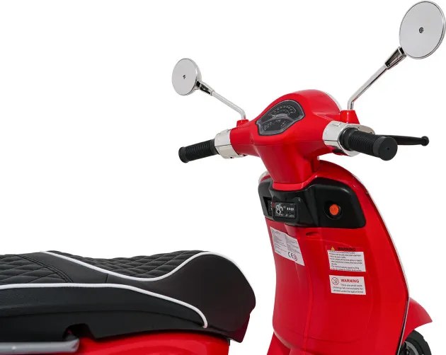 Elektrický skútr Vespa ROMA červený